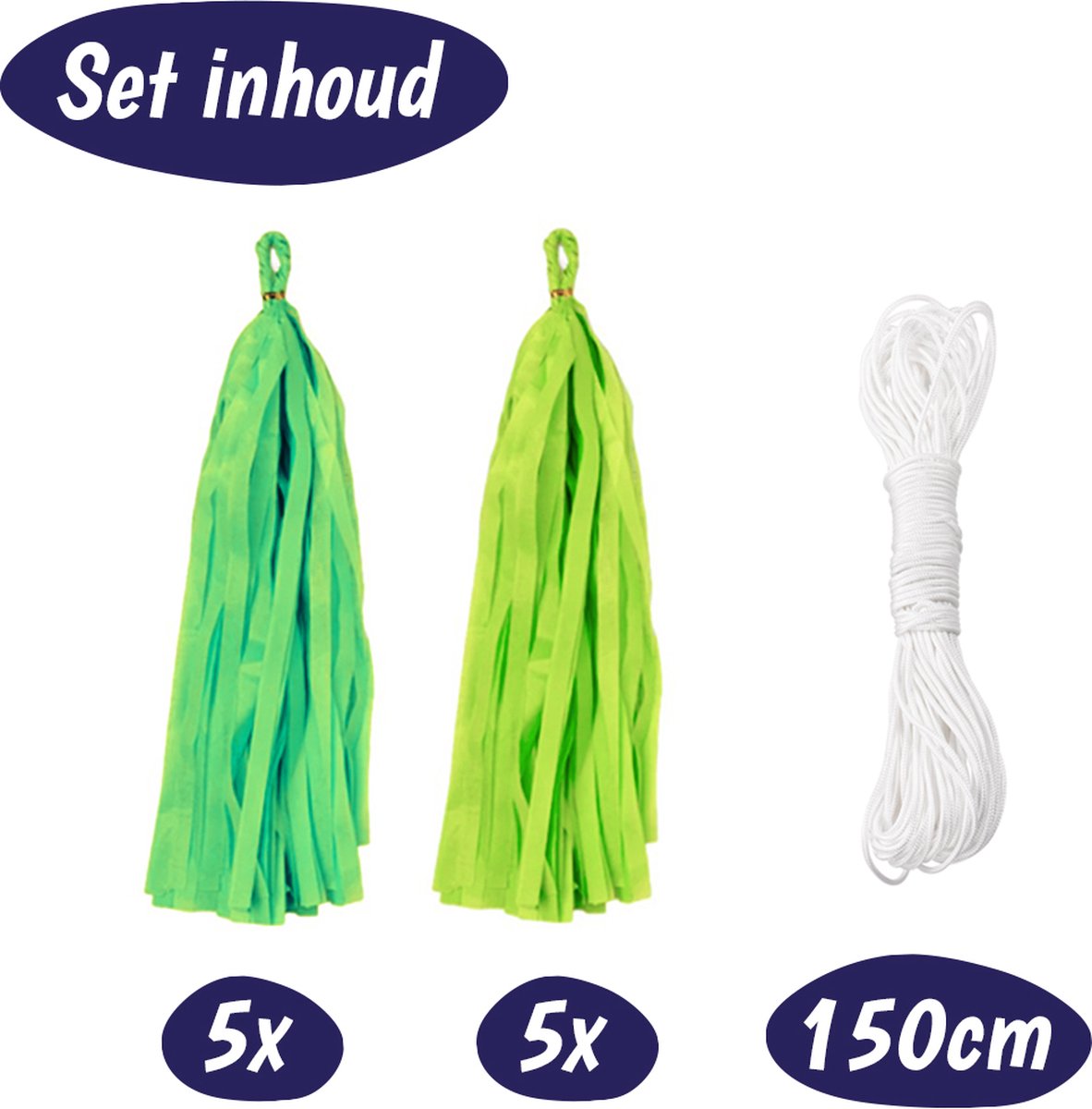 Tassel Slingers - 10 Tassels - Jungle Decoratie - Dino Verjaardag ...