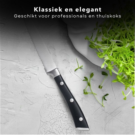 Cheqo® PRO Keukenmes - Utility Mes - Multifunctioneel - RVS - Kunststof ...