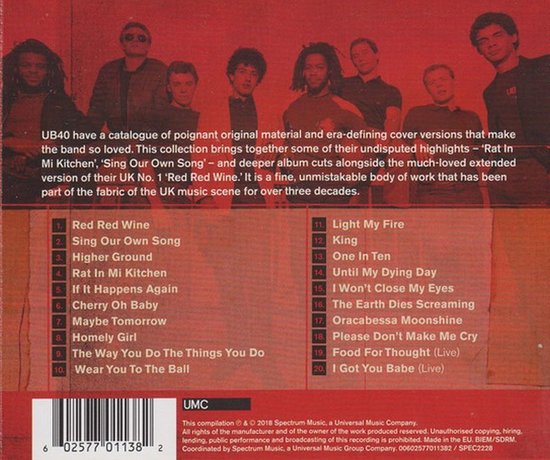 Red Red Wine: The Collection (Volume 2), UB40 | Muziek | bol