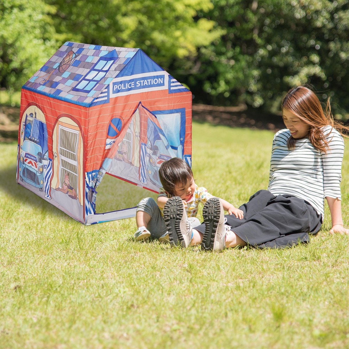 Relaxdays Speeltent Politiestation Kindertent Jongens Speelhuis Relaxdays Speeltent Politiestation Kindertent Jongens Speelhuis