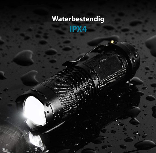 Zaklamp - Mini LED Zaklamp - 2 Stuks - 3 Modi - Waterdicht - Geschikt ...