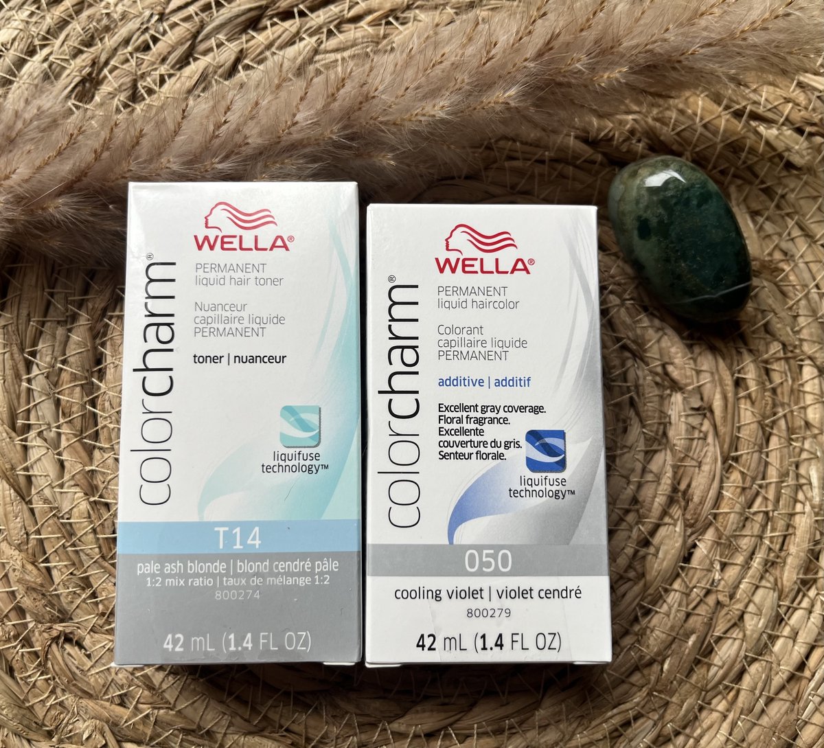 DUOPACK - Wella Color Charm Toner T14 & 050 - Pale Ash Blonde & Cooling ...
