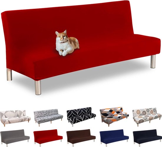 Bankhoes zonder armleuningen 3-zits slaapbankhoes Stretch armleuning ...