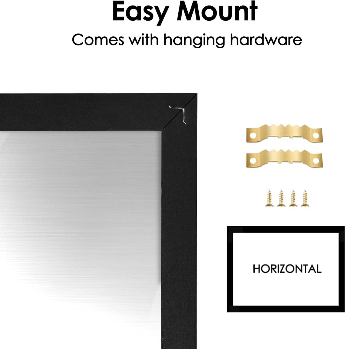 Tableau calendrier, calendrier mensuel, 27 x 37 cm, cadre noir, tableau ...