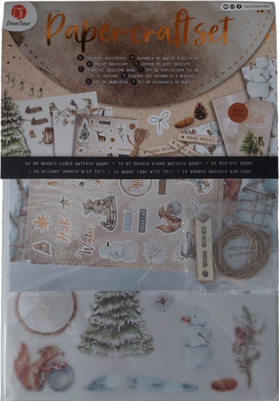 Deco Time - Paper craft set - Knutselset - Kaarten maken | bol