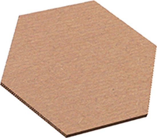 MDF figuur - hexagon 20cm | bol.com