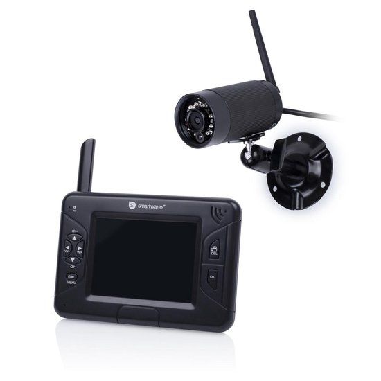 SMARTWARES DRAADLOOS 4CH DVR CAMERASYSTEEM INCLUSIEF CAMERA EN 3,5 ...