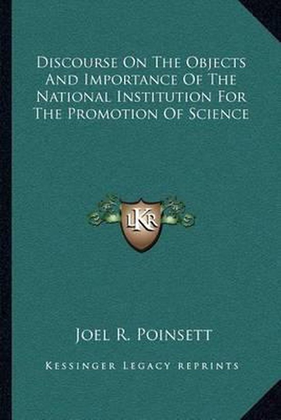 Discourse on the Objects and Importance of the National Institution for ...
