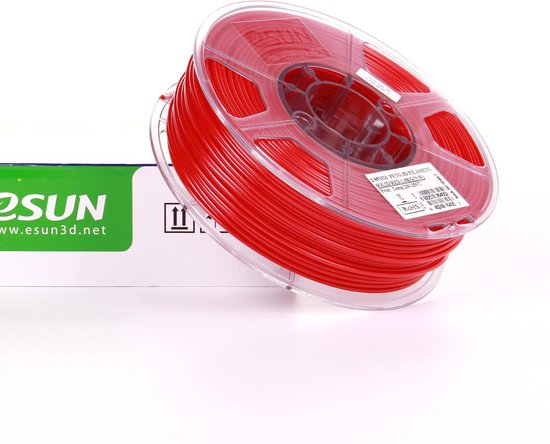 eSun PETG Solid Red/rood - 1.75mm - 3D printer filament - 1kg | bol