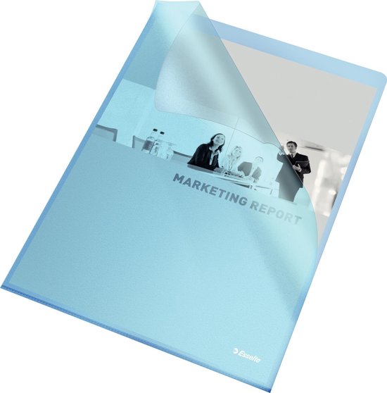 Esselte Zichtmap - PP - A4 - 100 stuks - Blauw | bol