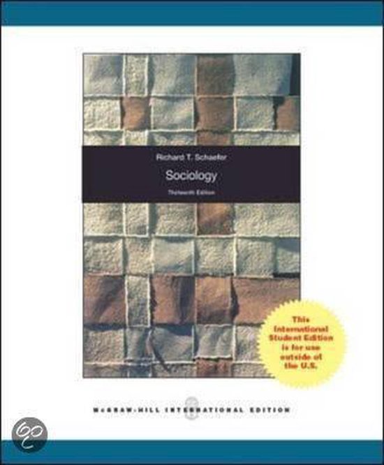 Sociology, Richard T. Schaefer | 9780071310468 | Boeken | bol.com