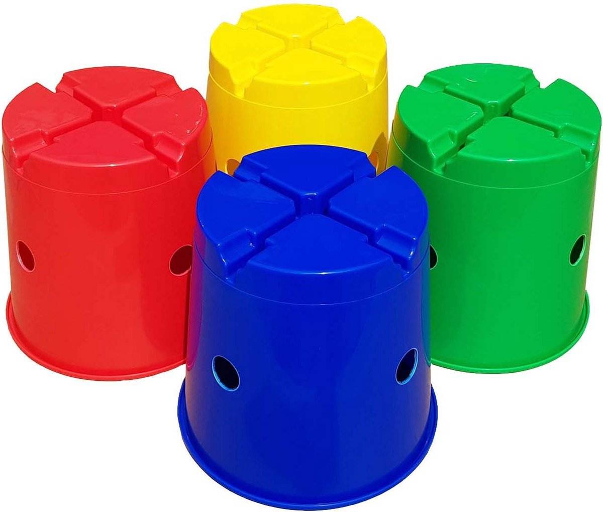 Multi-Buckets | Multi-functionele Emmer | Marker | Pion set van 4 stuks ...