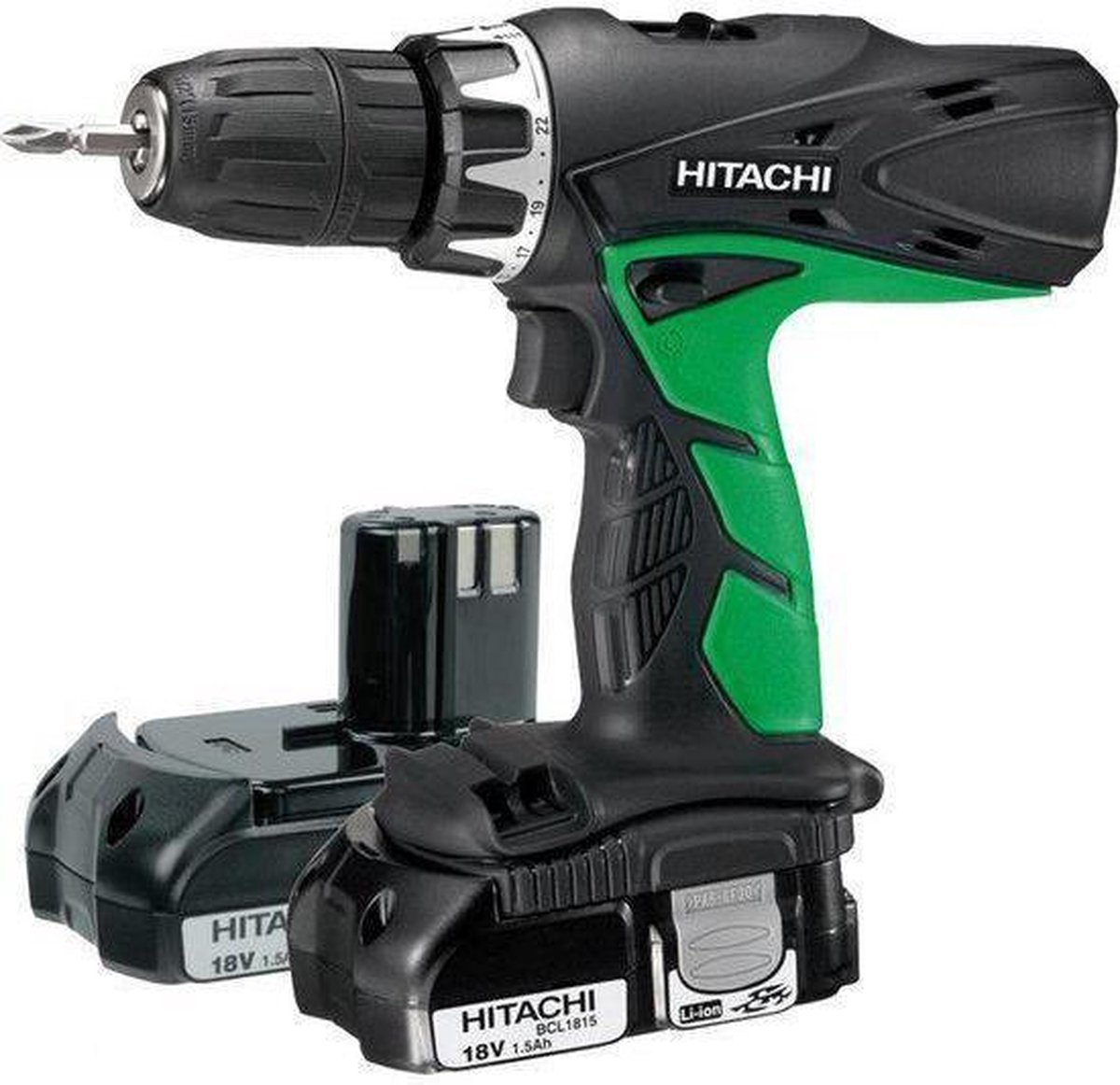 Hitachi DV18DCL2 18V 1,5 Ah Li-Ion Accuboormachine - Incl. 2e batterij | bol.com