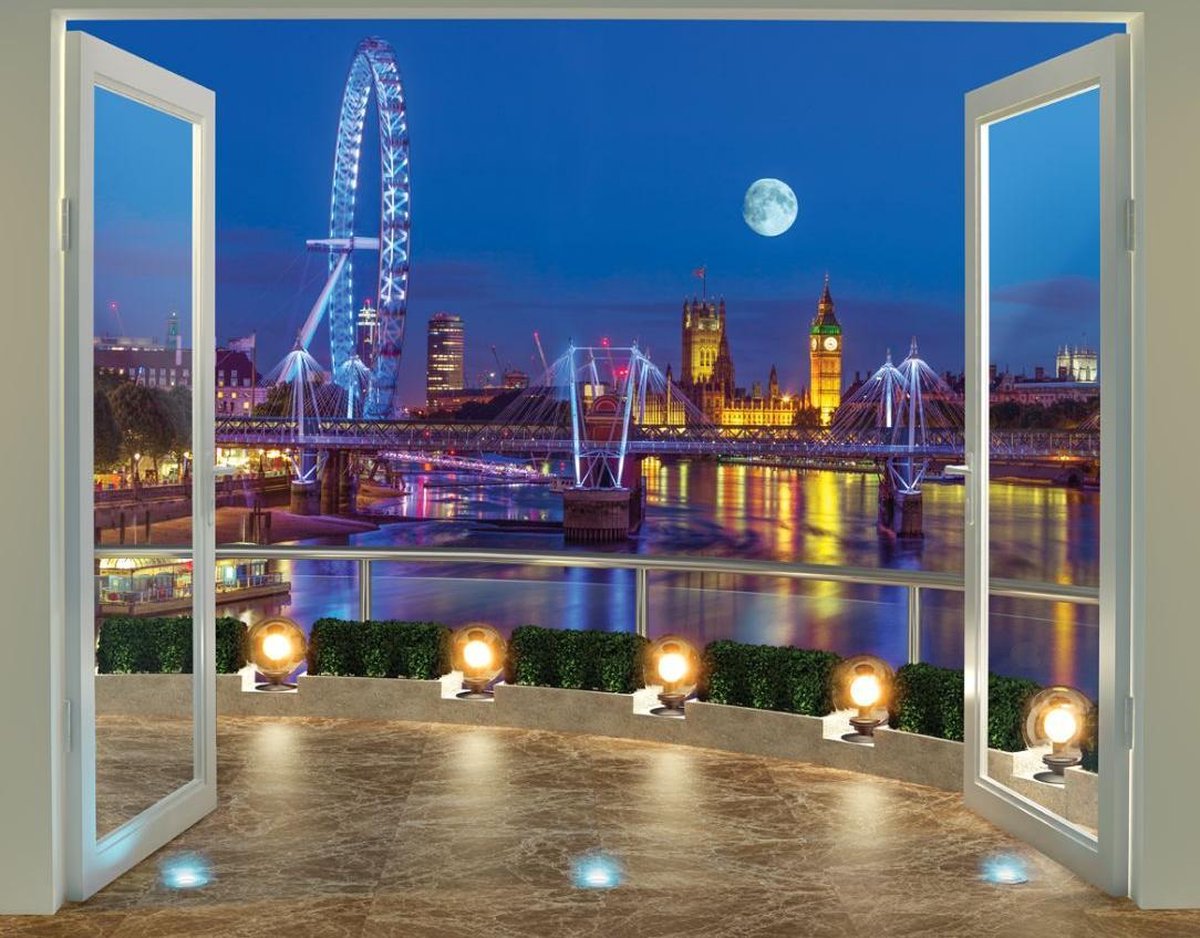 Walltastic Posterbehang Londen Skyline - Behang - 305x244 cm | bol.com