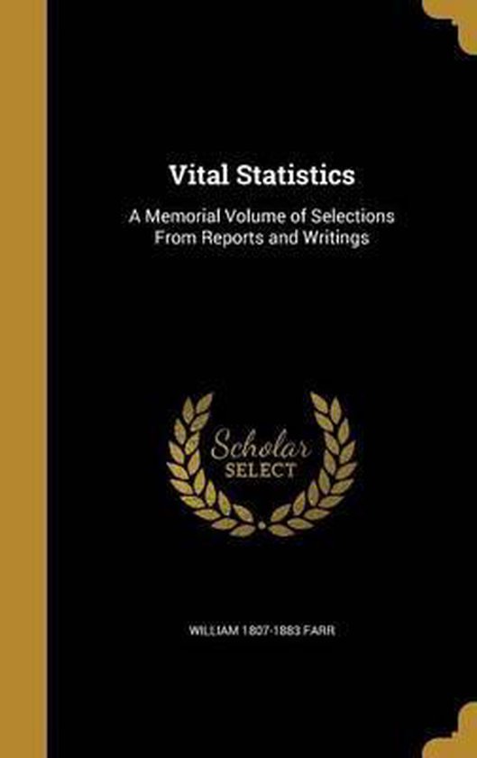 Vital Statistics, William Farr | 9781363926527 | Boeken | bol.com