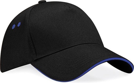Ultimate 5 Panel Cap - Sandwich Peak Black/Bright Royal | bol.com