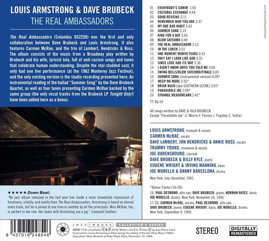 Real Ambassadors [Jazz Images], Dave Brubeck | CD (album) | Muziek ...
