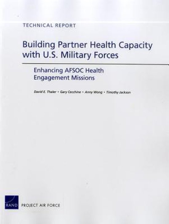 Building Partner Health Capacity with U.S. Military Forces ...