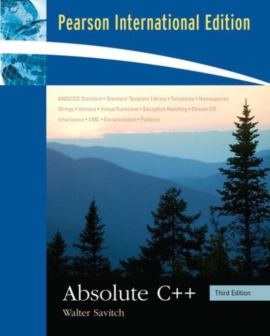 Absolute C++ | 9780321494382 | Walter Savitch | Boeken | bol.com