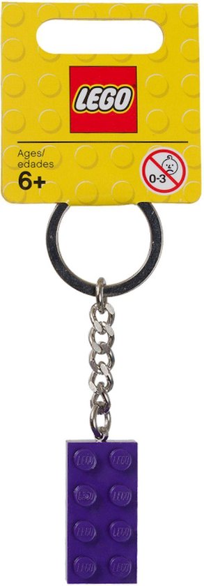 LEGO 853379 Paarse Steen Sleutelhanger | bol.com