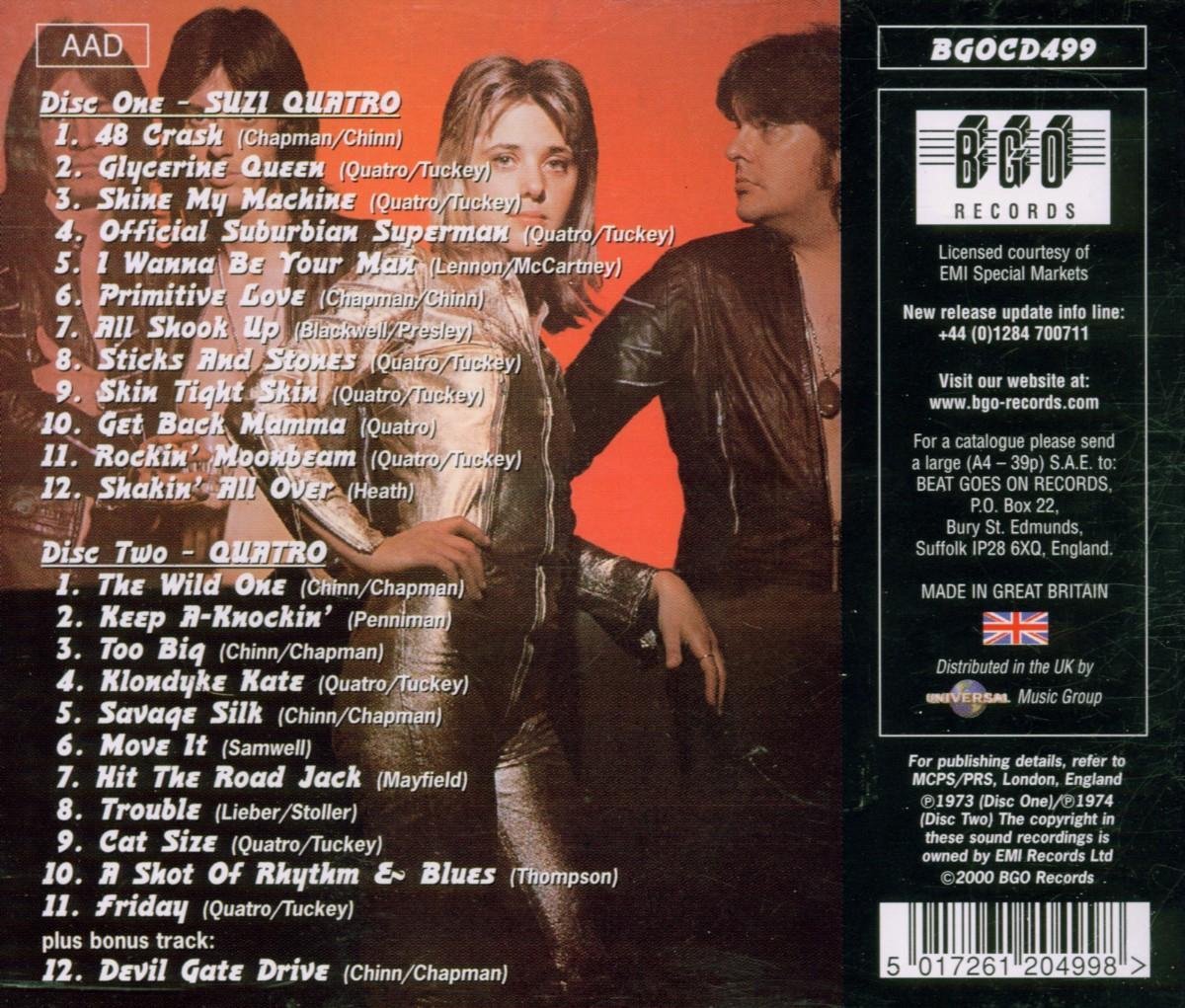 Suzi Quatro/Quatro, Suzi Quatro | CD (album) | Muziek | bol.com