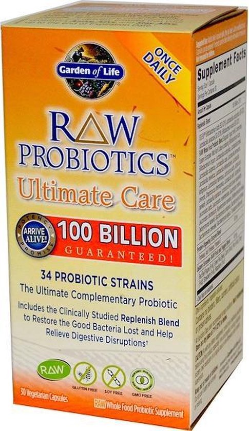 RAW Probiotics - Ultimate Care (30 Vegetarian Capsules) - Garden of ...