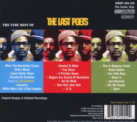 Very Best of the Last Poets, The Last Poets | CD (album) | Muziek | bol.com