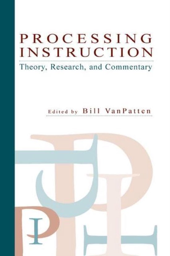 Processing Instruction | 9780805846355 | Vanpatten | Boeken | bol.com