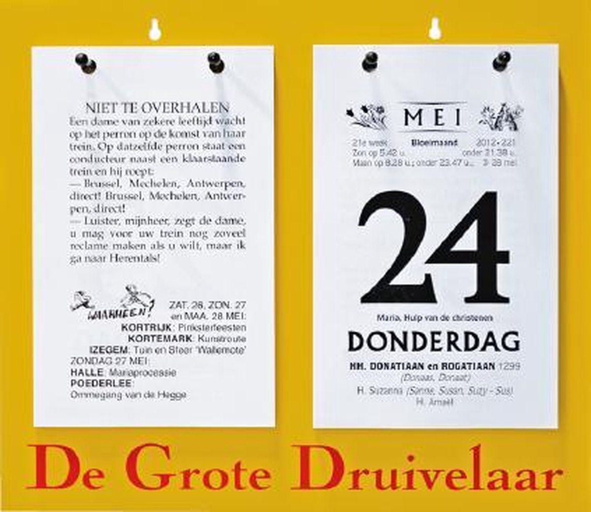 bol.com | De Grote Druivelaar op rugplaat, formaat A4