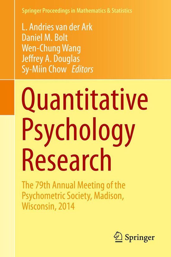 Springer Proceedings In Mathematics And Statistics 140 Quantitative Psychology Bol