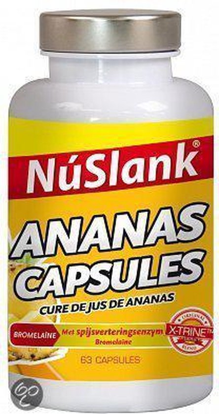 NuSlank X-Trine Ananas capsules - 63 capsules - Voedingssupplement | bol