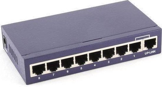 Gembird 8 Auto MDI/MDIX ports 10/100Mbps N-Way Metal switch | bol.com