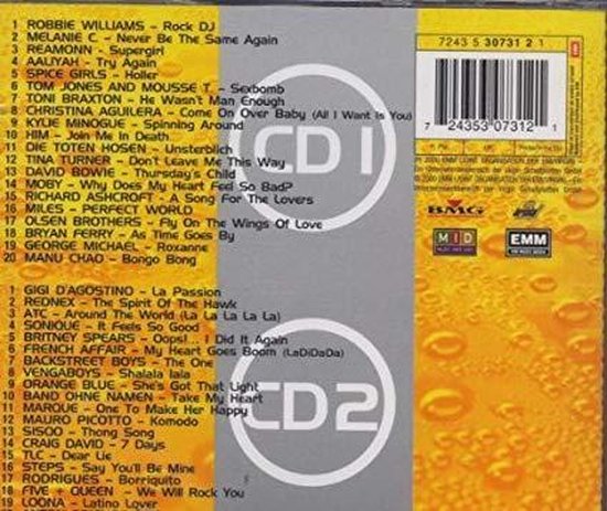 Best of 2000 - Dubbel Cd - Gigi D'agostino, Rednex, Britney Spears ...