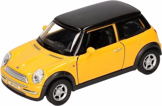 Speelgoed gele Mini Cooper auto 11 cm | bol.com