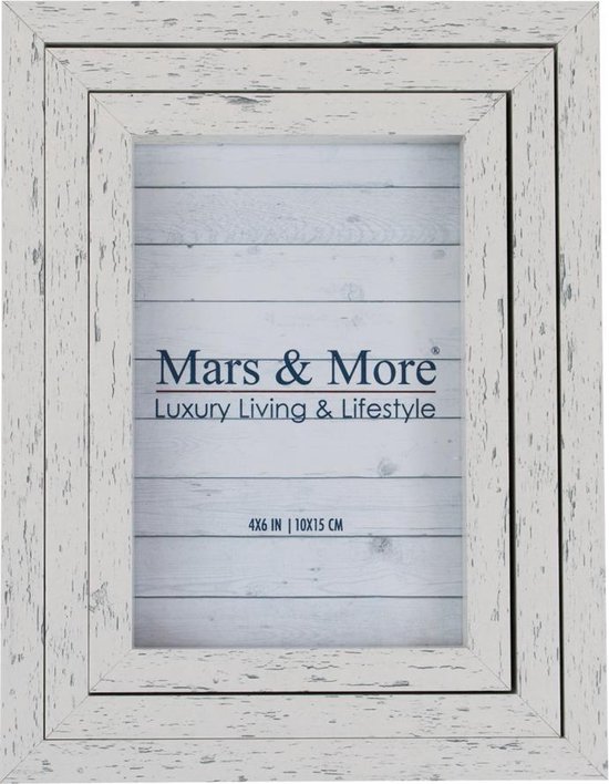 Mars & More - Fotolijsten - Fotolijst wit set van 3 - 22x17cm | bol.com