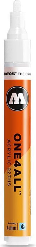 Molotow acryl stift - ONE4ALL 4 mm - Wit | bol