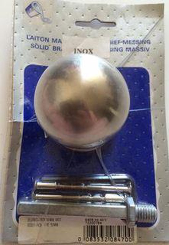 Massief messing RVS INOX deurknop / deurbol incl. bevestigingsmateriaal ...