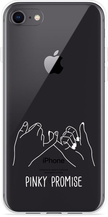 Cazy Hoesje geschikt voor iPhone 8 - Pinky Promise | bol