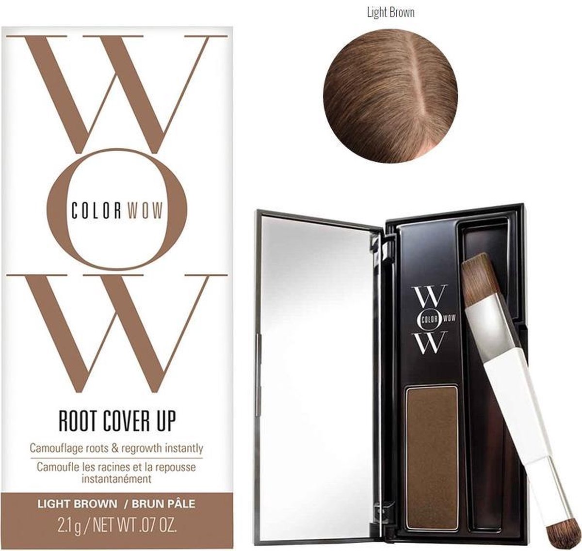 Color Wow Root Cover Up - Light Brown - Haarkleuring | bol