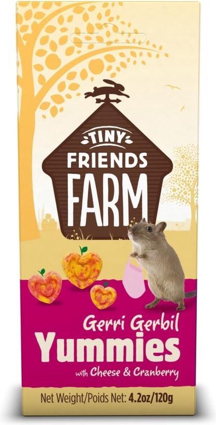 Tiny Friends Farm - Gerbil - snacks - Gerri Gerbil Yummies - 8 zakjes ...