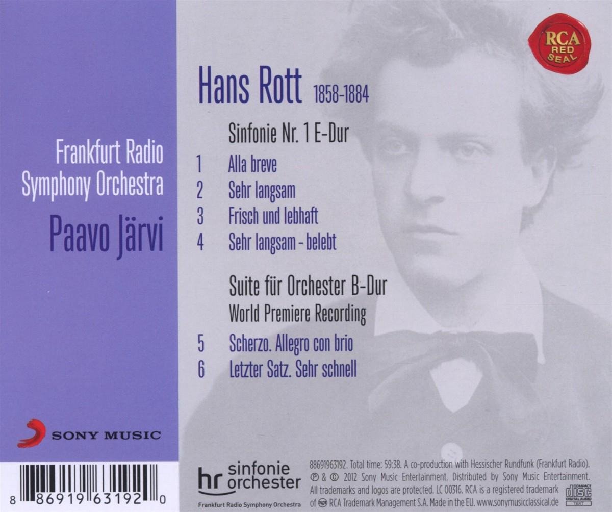 Hans Rott: Symphony No. 1; Suite, Paavo Jarvi | CD (album) | Muziek ...