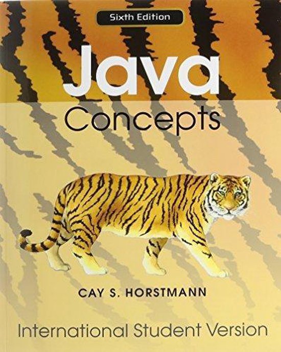 Java Concepts 6E for Java 7 and 8 International Student Version with ...