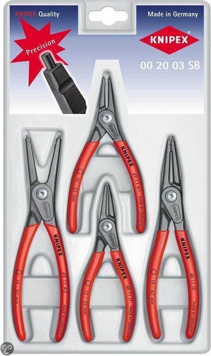 KNIPEX Tangenset 00 20 03 Sb | bol.com