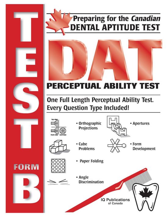 Preparing for the Canadian DAT Perceptual Ability Test-Form B (ebook ...