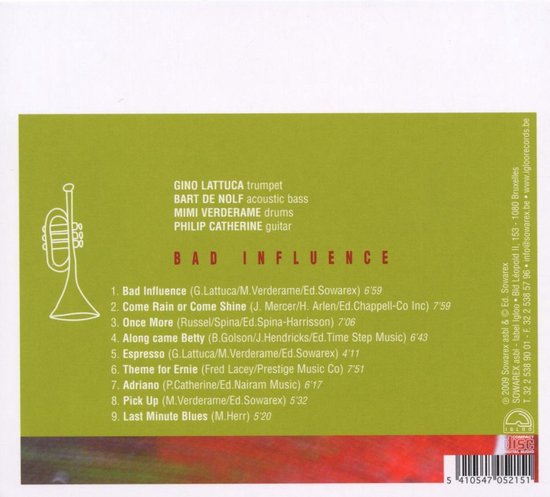 Gino Lattuca - Bad Influence (CD), Philip Catherine | Muziek | bol