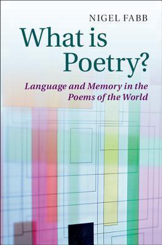What Is Poetry 9781107001855 Nigel Fabb Boeken Bol