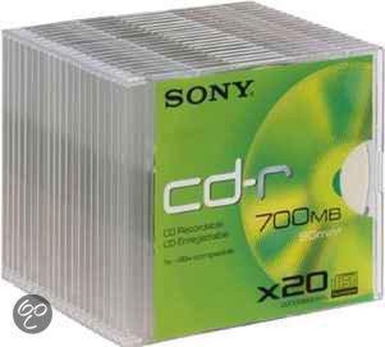 Sony CD-R 80min/700MB 48x 20 stuks in slimcase | bol