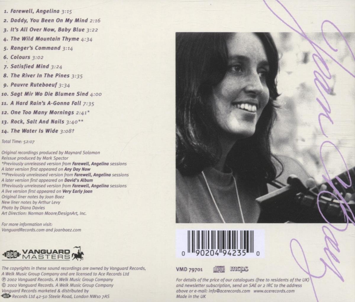 Farewell Angelina, Joan Baez | CD (album) | Muziek | bol.com