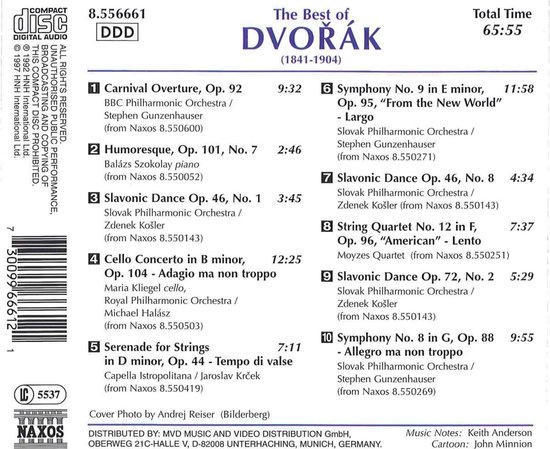 Various Artists - Best Of Dvorak (CD), Slovak Philharmonic Orchestra ...