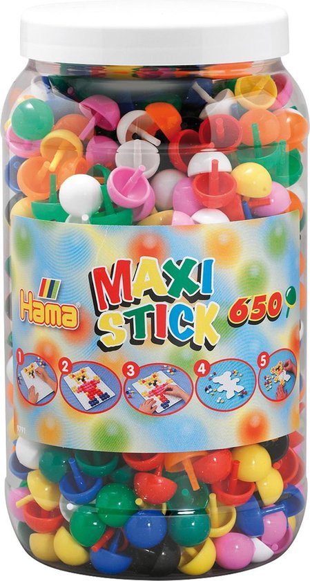 Hama Maxi Sticks in Emmer - 650 Stuks | bol.com